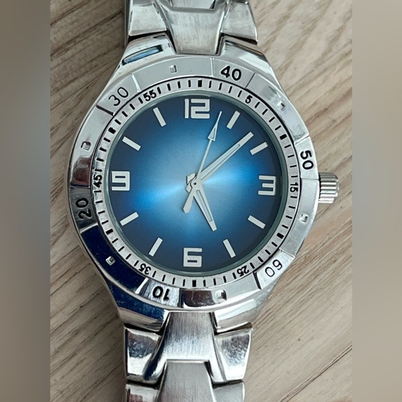 Unbranded | Accessories | Stainless Mens Watch Blue Ombre Dial ...